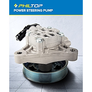 PHILTOP Power Steering Pump 21-5495 OE Replacement For Accord 2008 2009 2010 2011 2012 2.4L L4, 56100R40305, 56100R40325 Power Assist Pump, Automotive Replacement Power Steering Pumps with Pulley