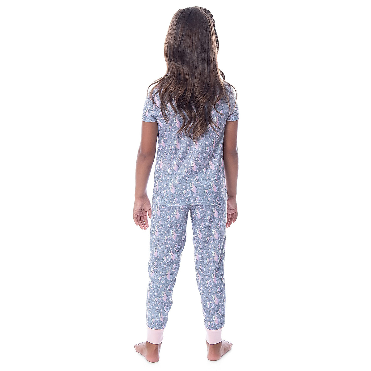 INTIMO Barbie Girls' Unicorn Barbie Skipper Shirt And Pants Jogger Pajama Set (4/5)