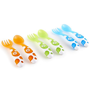 Munchkin Multi Toddler Forks and Spoons, 6 Pack