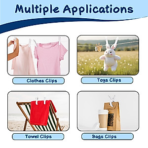 8 Pcs Beach Towel Clips,Strong Grip Clothespins,Plastic Pool Chair Clip,Heavy Duty Quilt Drying Clip,Windproof Clamps with Drawstring Bag to Keep Towels, Clothes to Dry on Clothesline and Hanging Rack