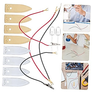 BUGUUYO 1 Set Battery Experiment Kit Fruit Experiment Tools Anode for Zinc Electroplating Copper Anode Experiment Supplies Electrode Material Fruit Battery Experiment Tools Zinc Anode ，