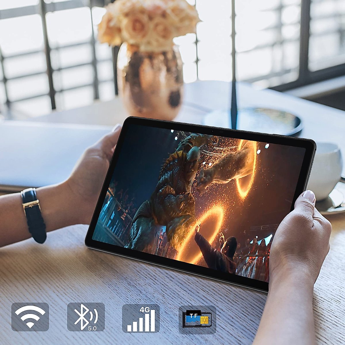 UMIDIGI A11 Tablet PC, 10.4 inch 2000 FullView Tablet A11 4GB +128GB up to 1TB Android 11 Helio P22 Octa Core Processor 8000mAh Tab 16MP Rear Camera Face ID Unlocked WiFi + Dual 4G Global Version