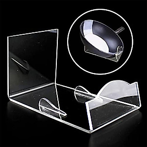 Fenteer Pot pan Display Rack Cookware Stand Clear Tabletop Accessories Shelves Acrylic Kitchen Utensils for Baking Trays Frying Pan Hair Dryer