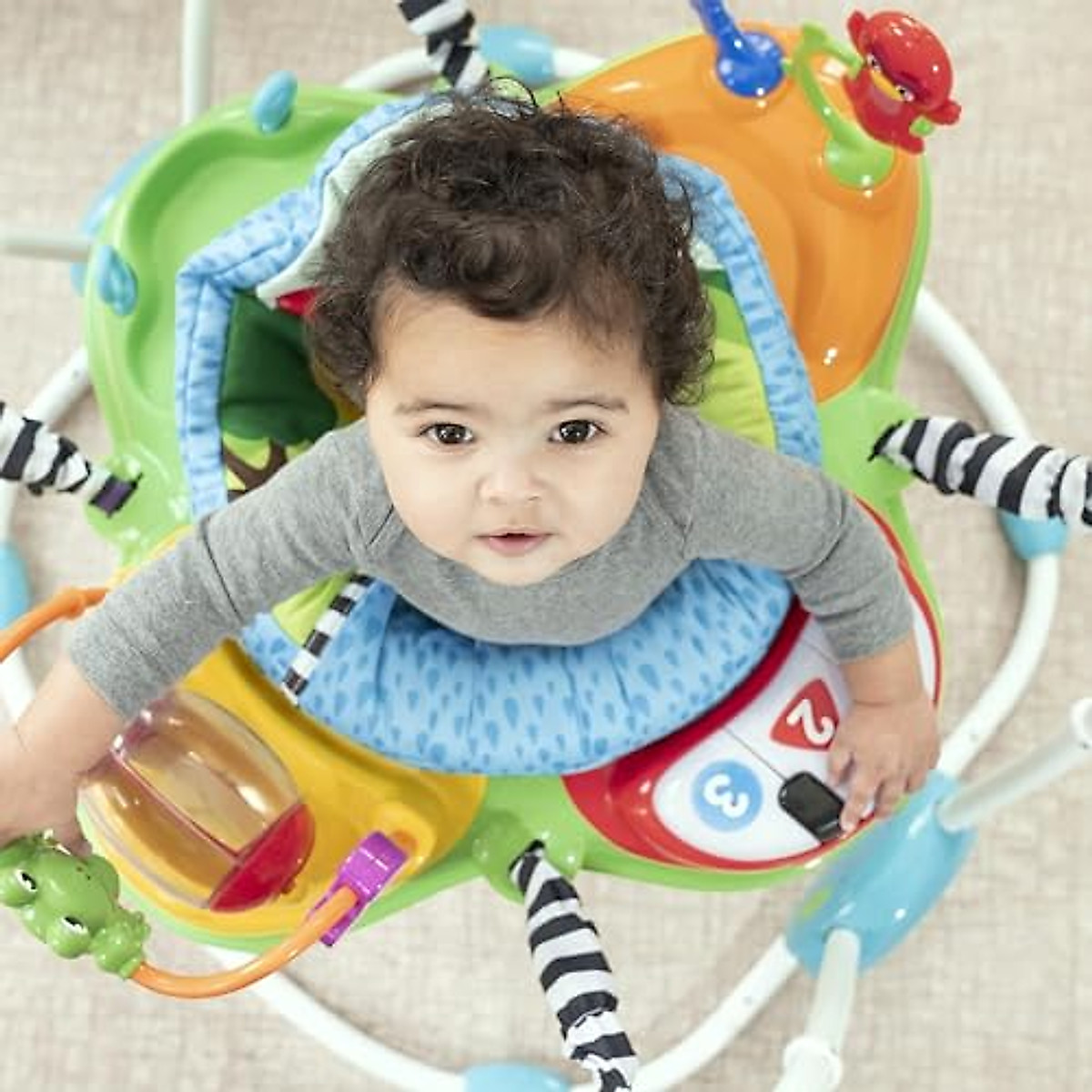 Baby Einstein Neighborhood Friends Activity Jumper with Lights and Music, 6 Months+, Max weight 25lbs., Unisex