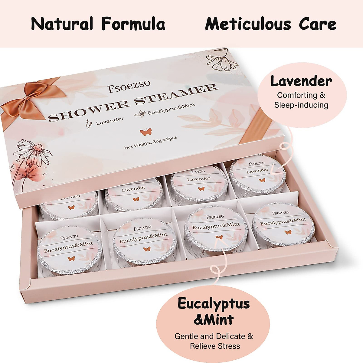 Easter Basket Stuffers Shower Steamers Aromatherapy - Shower Bombs - Bath Bombs Nasal Congestion Relief Shower Tablets Women Home Spa Gift Set Stocking Stuffers for Women