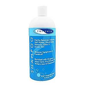 TRISWIM Swim Shampoo -32 Fl Oz, Removes Chlorine Buildup- Swimmers Shampoo For Undoing The Damage Caused By Chlorine On The Scalp