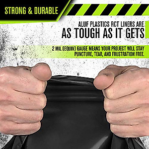 55 Gallon Trash Bags Heavy Duty - (Huge 50 Pack) - 2.0 MIL Thick (equiv) - 38" x 58" - Garbage Bags for Toter, Contractors, Lawn, Leaf, Yard Waste, Commercial, Kitchen, Industrial, Construction