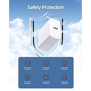 PD 30W 29W USB C Charger Fit for MacBook Air 13 inch M2 M1 2022 2020, Retina 2018-2020, for MacBook 12 inch 2015-2017,iPad Air (4th Generation) Power Supply Cord