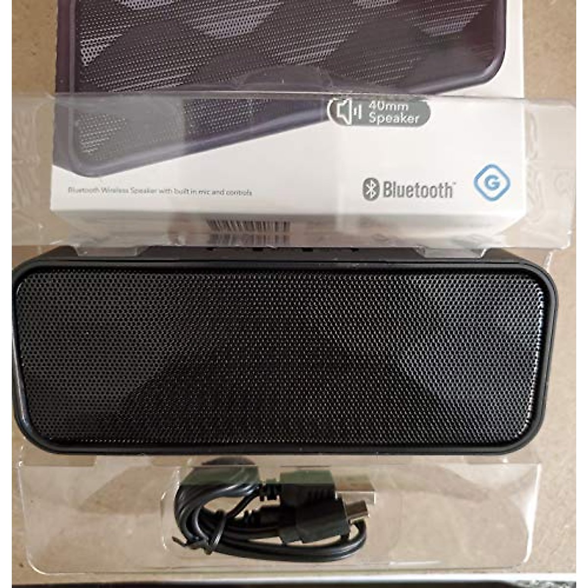 GEMS XL Wireless Bluetooth Speaker with Rechargeable Battery, Built-in Mic and Controls - Lavender