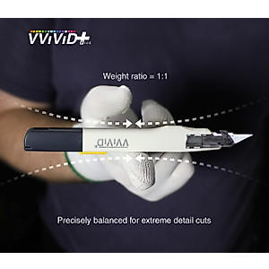 VViViD+ Premium Retractable Precision Balanced Multi-Use Utility Blade (2 pieces)