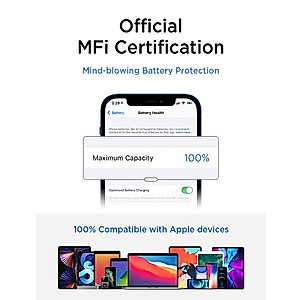 LISEN iPhone Charger Cable (10ft / 3m) USB A to Lightning Cable 10 Feet, Durable Nylon Braided Fast Charging Cord Compatible with iPhone 11/Pro/X/Xs Max/XR/8 Plus /7 Plus/6/ iPad