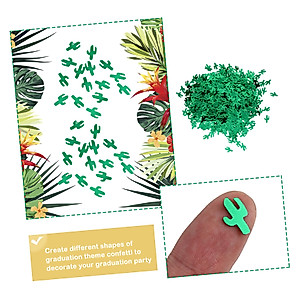JOINPAYA 1 Pack cactus confetti star decor mexican decor plastic balloons pvc table scatter sprinkles Tropical party table Confetti Festival Sequins Party Decorative Confetti Party Confetti