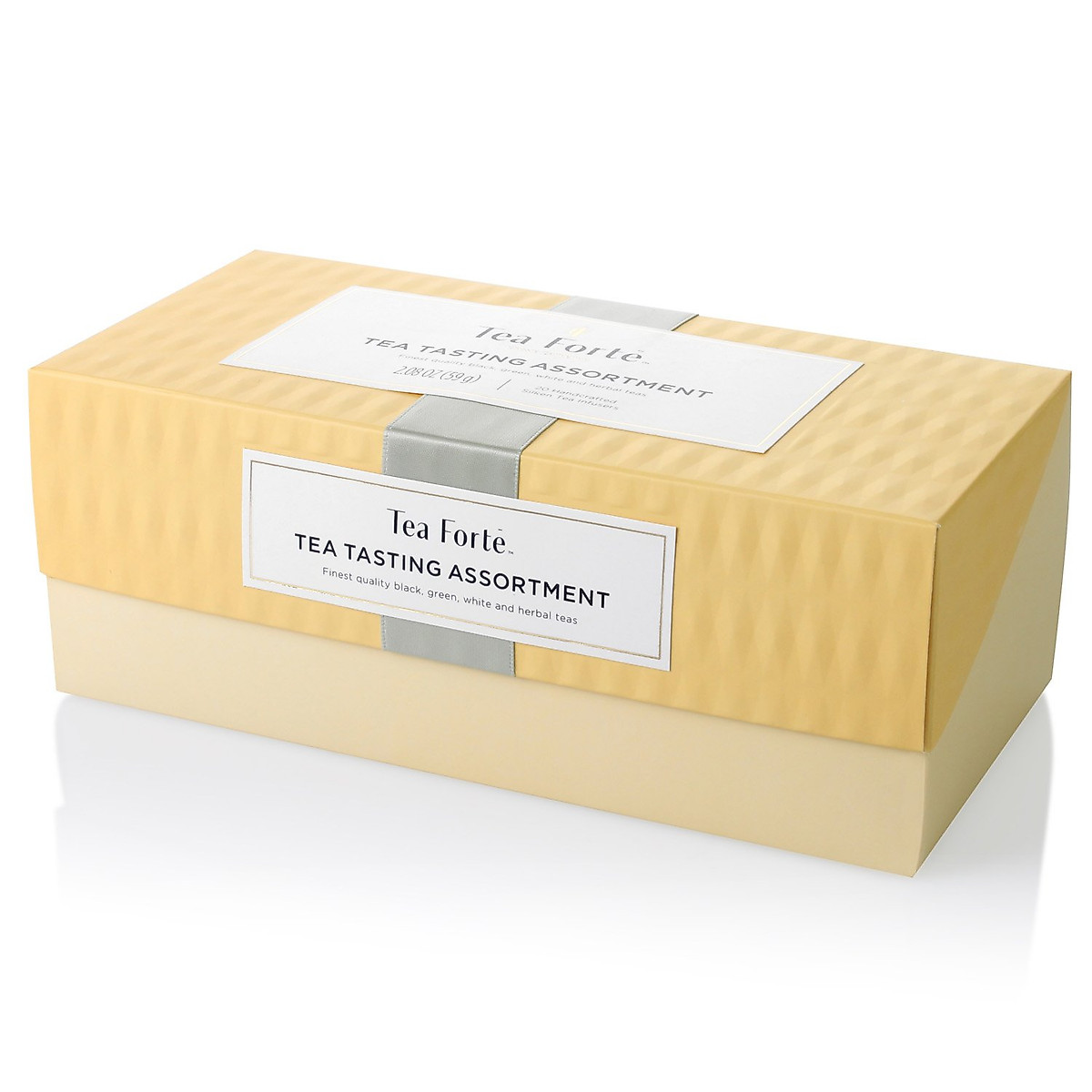 Tea Forte Presentation Box, Tea Sampler Gift Set, Assorted Variety Handcrafted Pyramid Infuser Bags (Asst Tea Tasting), 20 Count (Pack of 1)