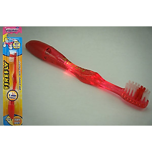 Dr. Fresh Firefly, The Original Flashing Light Up Timer Toothbrush for Kids, Soft Bristle, 1 Minute Timer (Pack of 12)