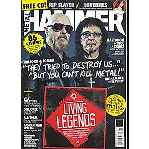 METAL HAMMER MAGAZINE, LIVING LEGENDS APRIL, 2018 ISSUE # 307 FREE CD INCLUDED PRINTED IN UK ( PLEASE NOTE: ALL THESE MAGAZINES ARE PET & SMOKE FREE MAGAZINES. NO ADDRESS LABEL. (SINGLE ISSUE MAGAZINE )