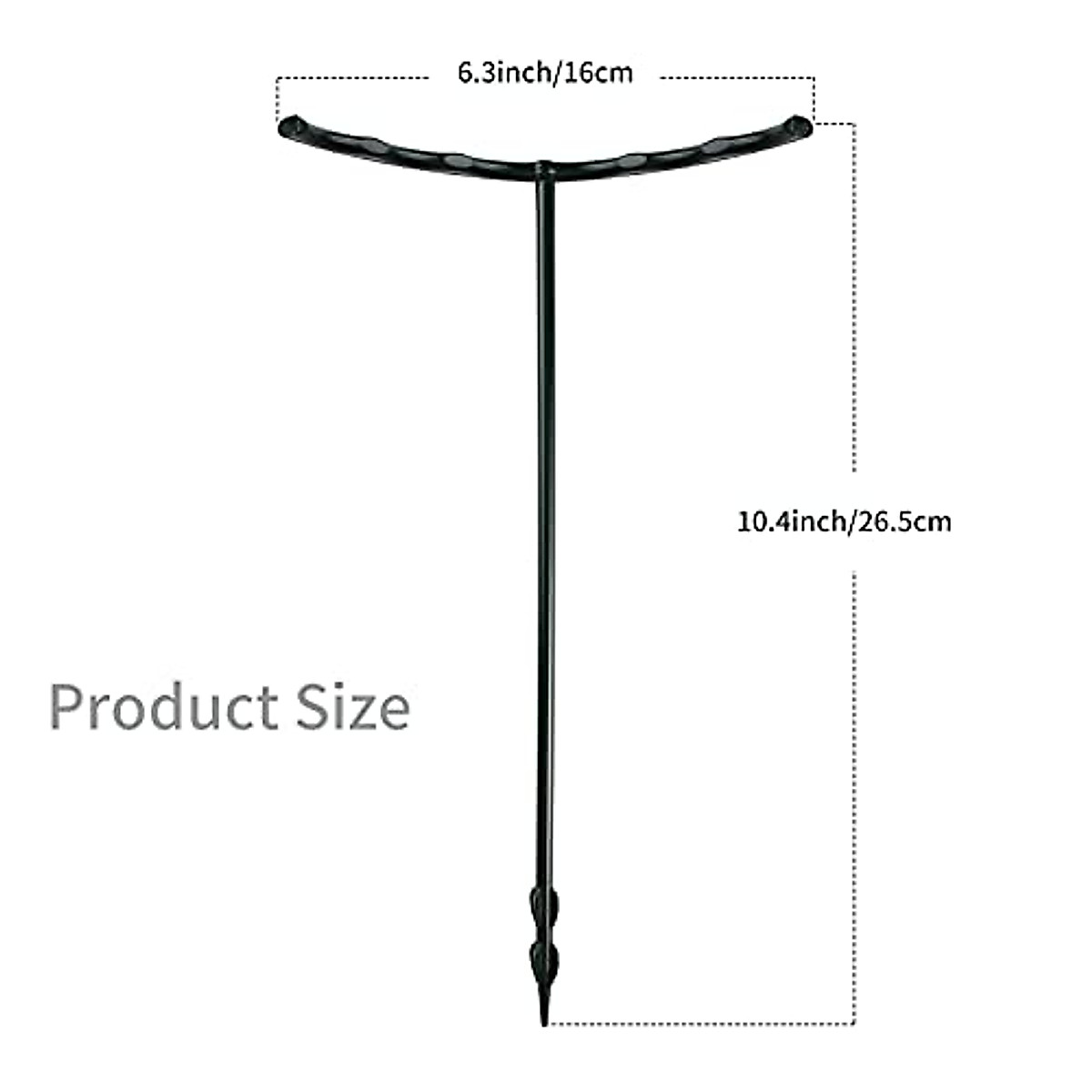 12 Pack Plant Support Plant Stakes with 24 Pcs Plant Clips, Half Round Plant Support Ring Plastic Plant Cage Holder Flower Pot Climbing Trellis for Small Plant Flower Vegetable,Indoor Plants