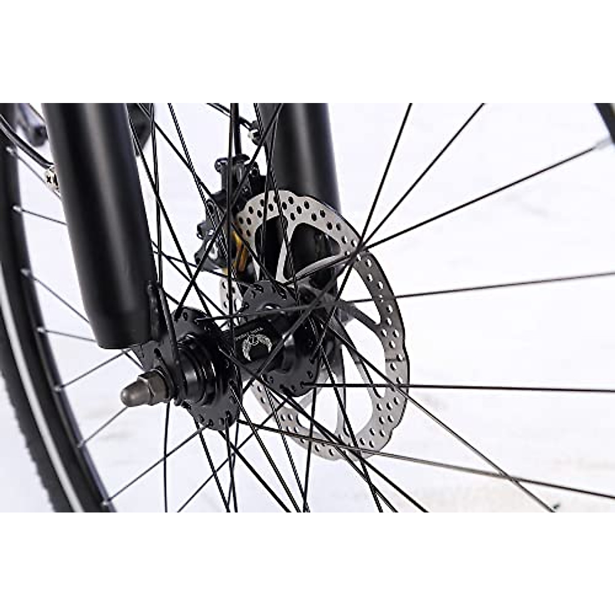 NARRAK Electric Bicycles, 350W Brushless Motor, 36V10Ah Removable Battery, Large M5 Display, 26" City e-Bike Step-Thru Frame, 20Mph Max Speed, Mountain e-Bike, for Adults (Black Color)