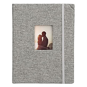 Photo Album, Mini Large Capacity Delicate Lightweight Photo Album for Ticket (Grey)