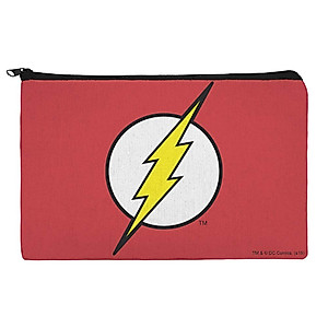 The Flash Lightning Bolt Logo Pencil Pen Organizer Zipper Pouch Case