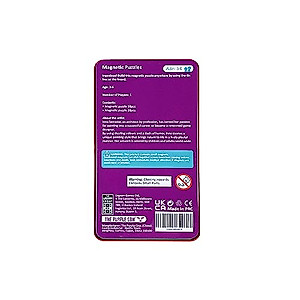 The Purple Cow Magnetic Game Box for Kids & Adults - Magnetic Puzzle Box -Improve Fine Motor Skills & Encourage Spatial Perception - Ideal for Travel