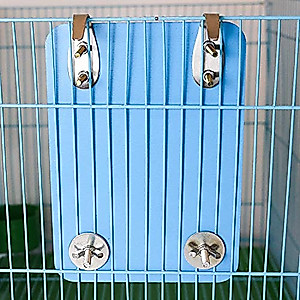 LOPERDEVE 7" Bird Mirror with Rope Perch Bird Toys Swing, Comfy Perch for Greys Amazons Parakeet Cockatiel Conure Lovebirds Finch Canaries