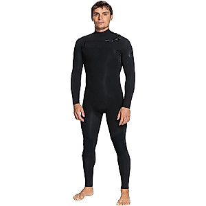 Quiksilver Mens 3/2 Sessions Chest Zip Wetsuit - Black | Medium