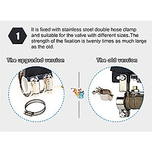 UJV Ufairy WiFi 3rd Generation Smart Water Valve Shutoff Manipulator Domotique Valve Controller Compatible with Alexa Google No Hub Required Black 31x15x75cm GR-W-105