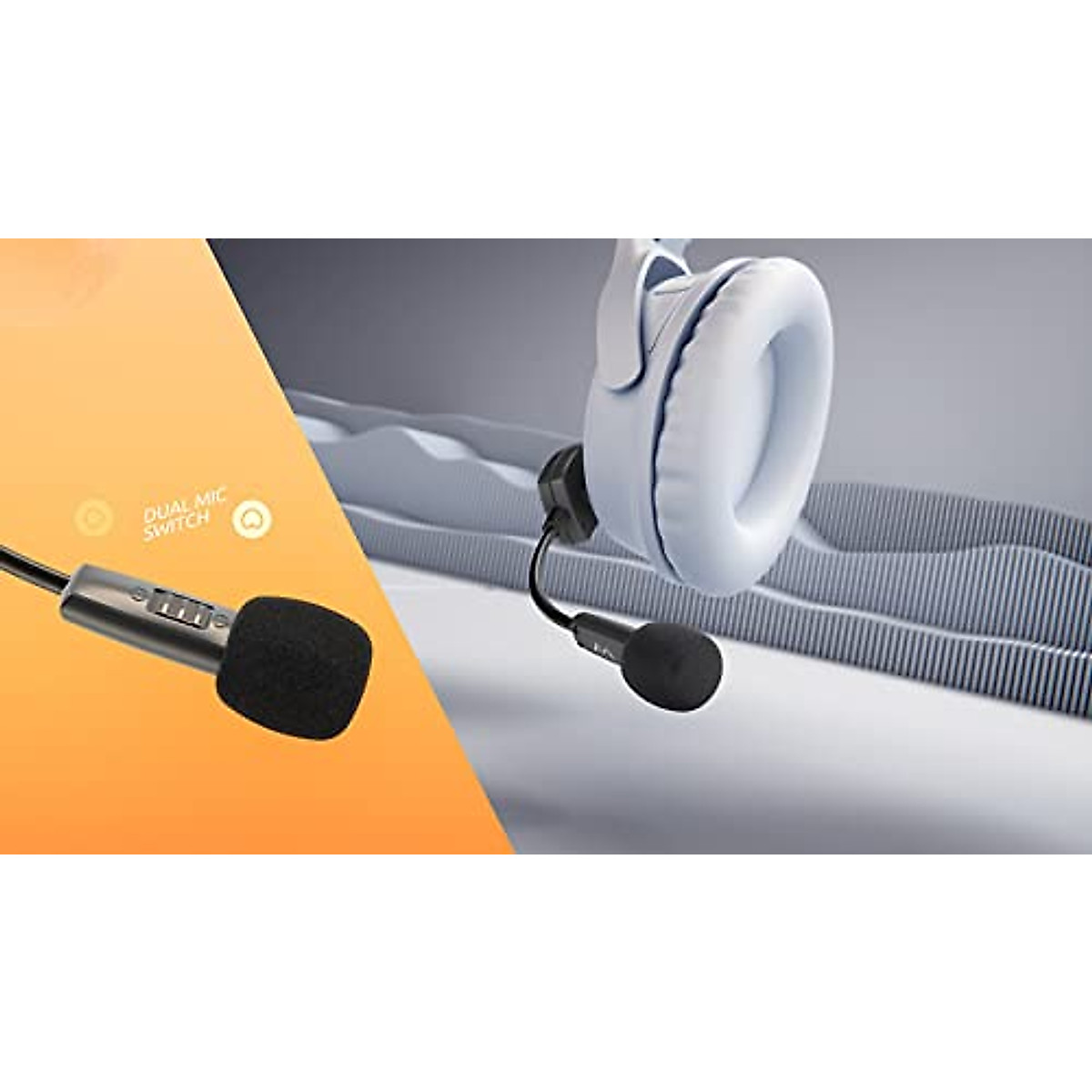 Antlion Audio ModMic Wireless Attachable Boom Microphone for Headphones - Compatible with PC, Mac, Linux, PS4, Any USB A Type