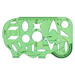 LAMXTX Measuring Stencil (6 P CS ) Plastic Geometric Template Template Geometric Ruler Fixing Tool Set for Office and Study Building formwork Drawings Drawing templates