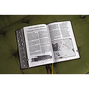 KJV, Thompson Chain-Reference Bible, Large Print, Leathersoft, Brown, Red Letter, Thumb Indexed, Comfort Print
