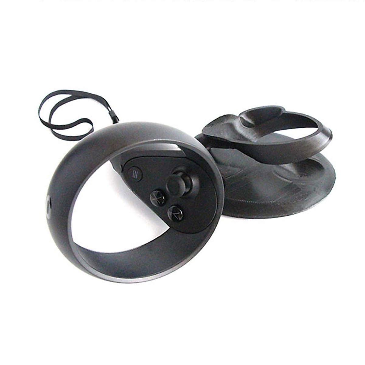 Meijunter VR Handle Grip Fixed Base Holder for Oculus Quest/Rift S Touch Controller - Round Base Anti-Slip Desktop Bracket