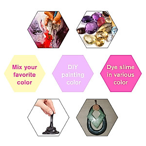 Mica Powder 24 Color 10g Each Pack, Pigment Powder Set for Painting, Nail Polish, Fine Arts, Lip Gloss, Makeup, Bath Bomb, Handmade Soap Making and Epoxy Resin