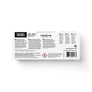 Liquitex Professional Soft Body Acrylic Paint, 6 x 22ml (0.74-oz), Mixing Set