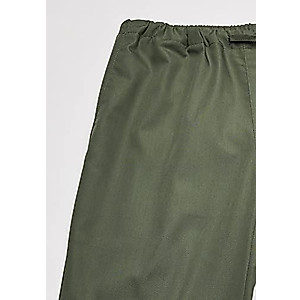 Cherokee Women's Plus Size Flare Leg Drawstring Scrub Pant, Olive, XX-Large