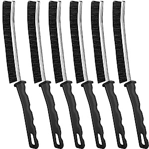 Crevice Cleaning Brush, New Multifunctional Gap Cleaning Brush Tool, Bathroom Gap Brush, Grout Cleaner Brush Hard Bristle Crevice Cleaning Brush,6Pcs