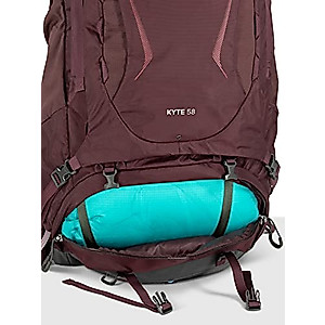 Osprey Kyte 58L Women's Backpacking Backpack with Hipbelt, Elderberry Purple, WM/L