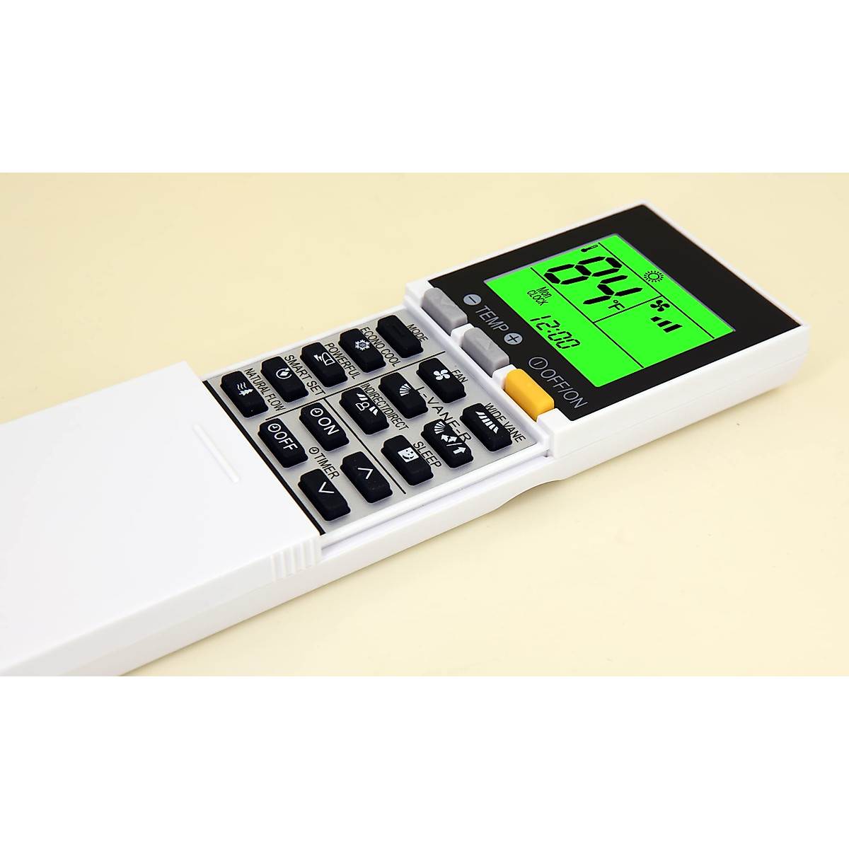 Replacement for Mitsubishi Electric Air Conditioner Remote Control MSZ-FS06NA MSZ-FS09NA MSZ-FS12NA MSZ-FS15NA MSZ-FS18NA MSZ-FS18NA2 MSZ-FH06NA MSZ-FH09NA MSZ-FH12NA MSZ-FH15NA MSZ-FH18NA MSZ-FH18NA2