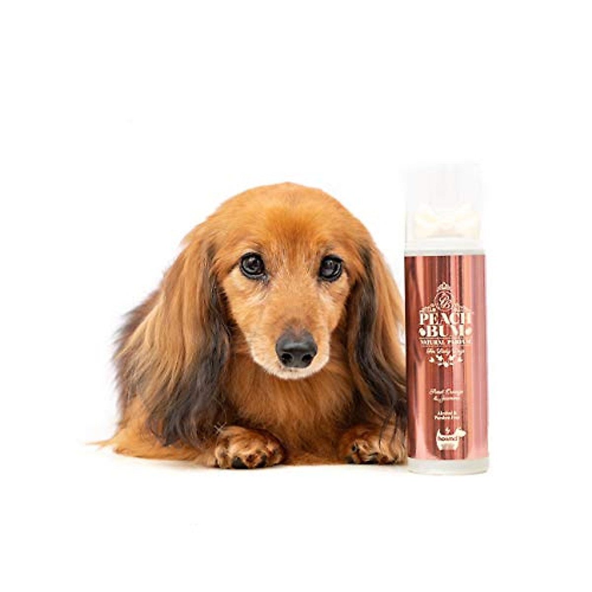 hownd Peach Bum Natural Parfum For Dogs - Long Lasting Perfum With Sweet Orange And Jasmine - Freshen Up Between Baths - Free From Alcohol, Parabens, Soap And Dyes - 8.5oz