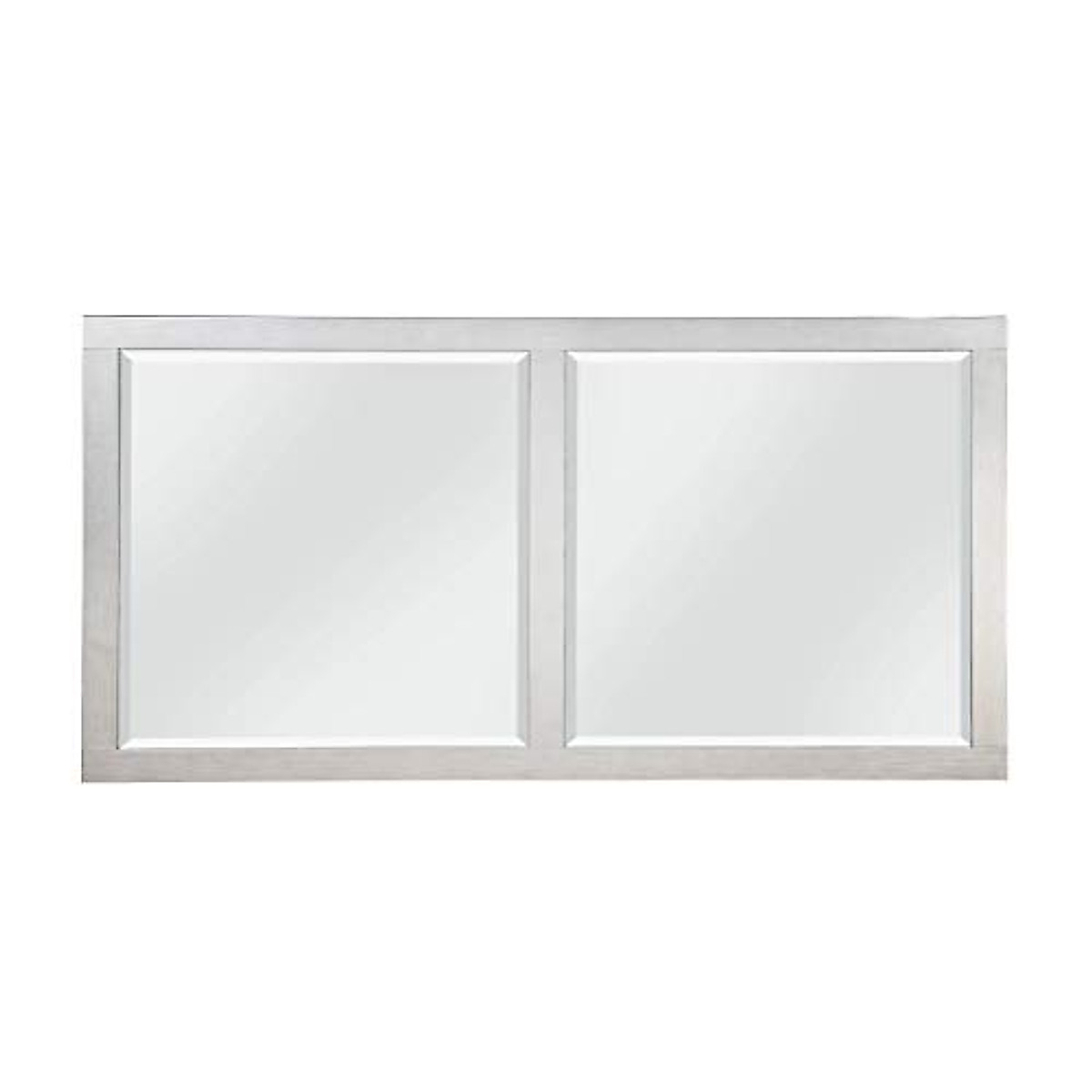 Acme Furniture Varian Dining Table, Mirrored & Antique Platinum