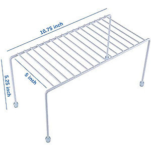 yaenoei Kitchen Shelves, Cabinet Organization Mini Storage Shelf, White,Set of 6