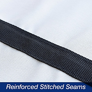 Budge B-621-X5 600 Denier Hard/T-Top Boat Cover Gray 18'-20' Long (Beam Width Up to 106") Waterproof, UV Resistant