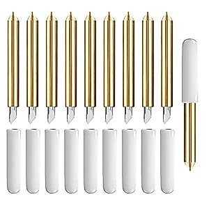 10PCS Premium Fine Point Blade Compatible with Cricut Maker/Maker 3 Cutting Machines, Niantime Replacement Cutting Blades Compatible with Explore Air/Air 2/Explore Air 3, (Premium Fine Point Blades)