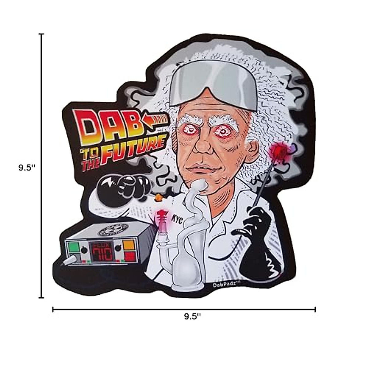 Dab to The Future Dabpadz Die Cut Fabric Topped Dab Pad Rig Mat