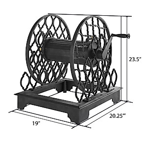 Lush Landscapes Metal Ornamental Hose Reel II