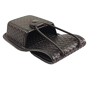 ROCOTACTICAL Basketweave Radio Pouch, Universal Radio Holder Pouch for Law Enforcement Duty Belt