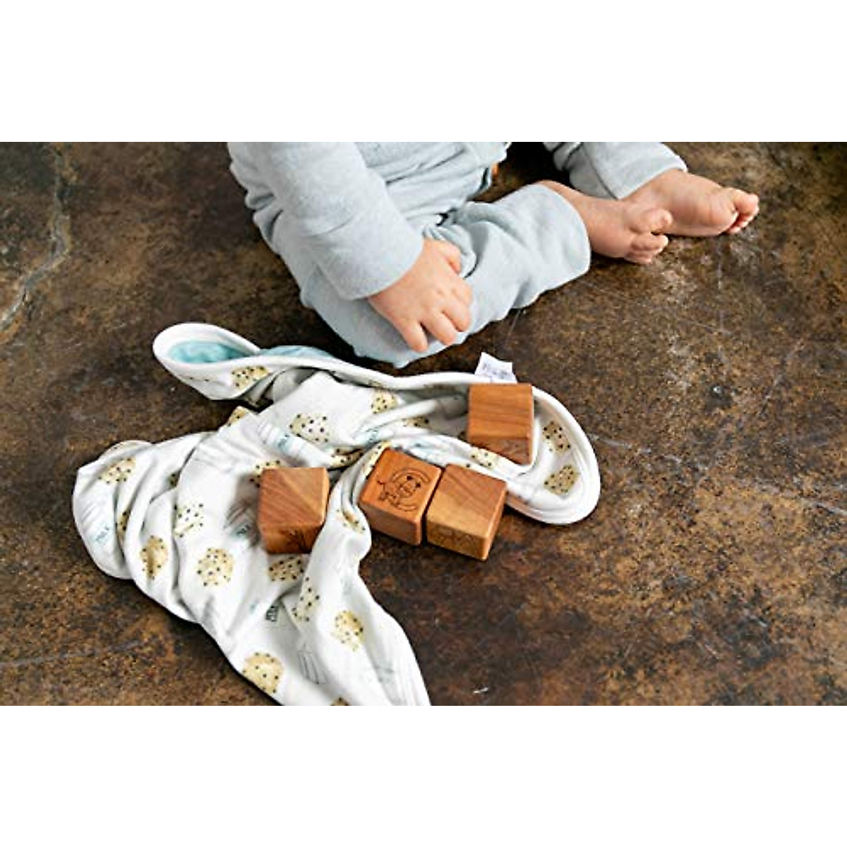 Copper Pearl Baby Security Blanket Set of 2 - Portable Size for Self-Soothing On-The-Go, Ideal Baby Blankets for Boys and Girls, Ultra-Soft, and Gift-Ready Loveys - Chip