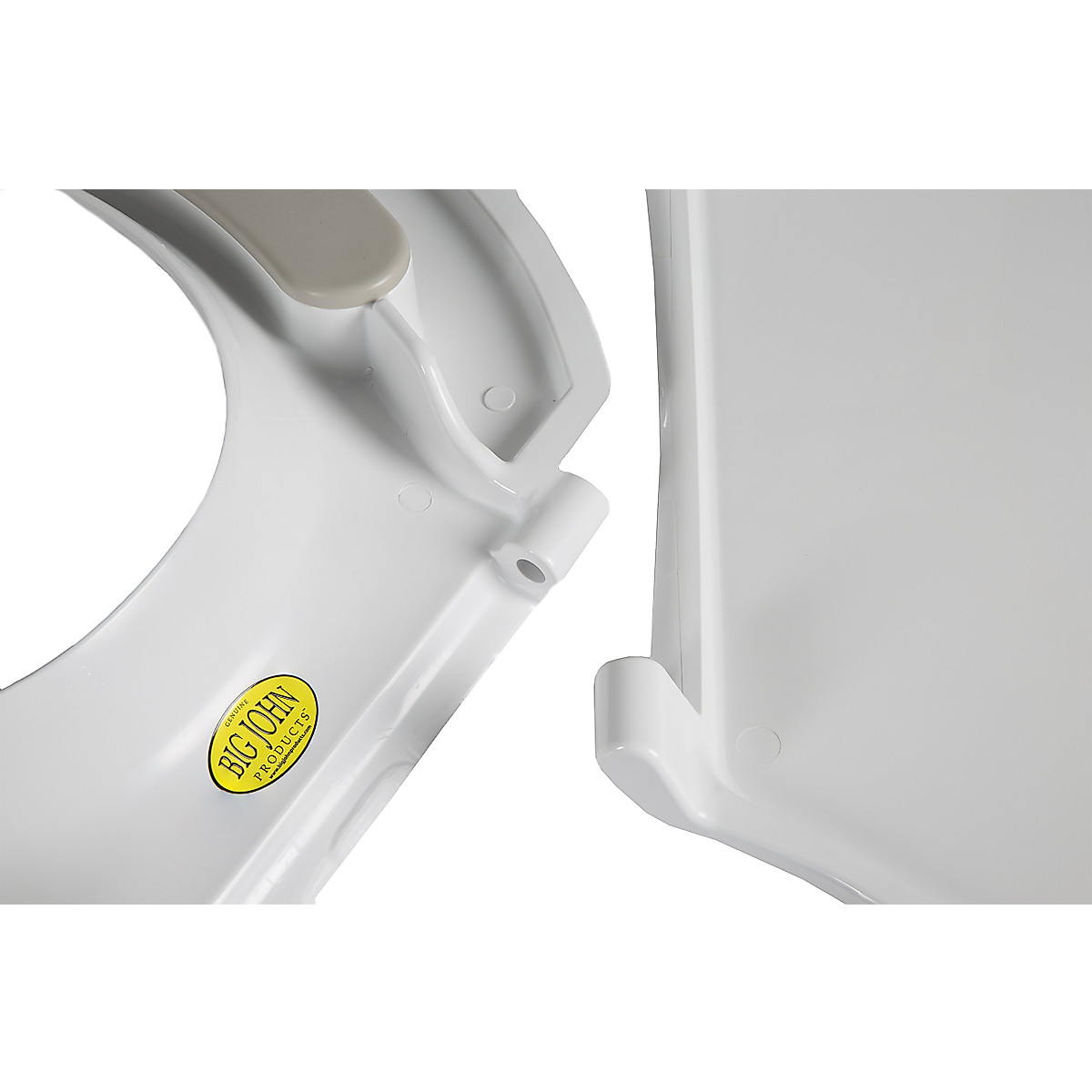 Big John Products 2445646-1W Closed Front with Cover Oversize Toilet Seat, White