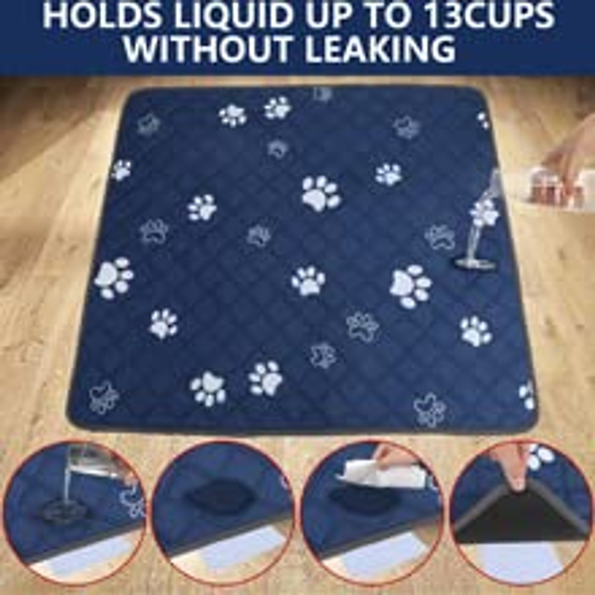 Washable Pee Pads for Dogs, Whelping Pads Washable and Waterproof Reusable Large Puppy Pads Pet Training Pads, Playpen Dogs Mat 31 x 36 Inch (Pack of 2)