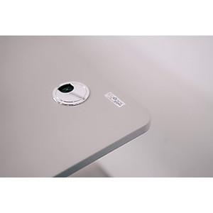 ErgoMax Rectangular Chipboard Tabletop for Standard and Height Adjustable Home and Office Desk Frames, 47.2 Inch Long, Gray