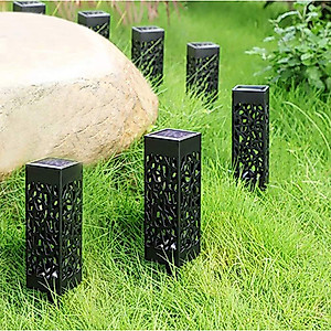 LIUCHUNYANSH Solar Garden Lights Solar Lights Garden Lights Hollow Out Lawn Lights Outdoor Waterproof Home Garden Garden Villa Landscape Decoration Street Lights (Size : 4 Pieces)